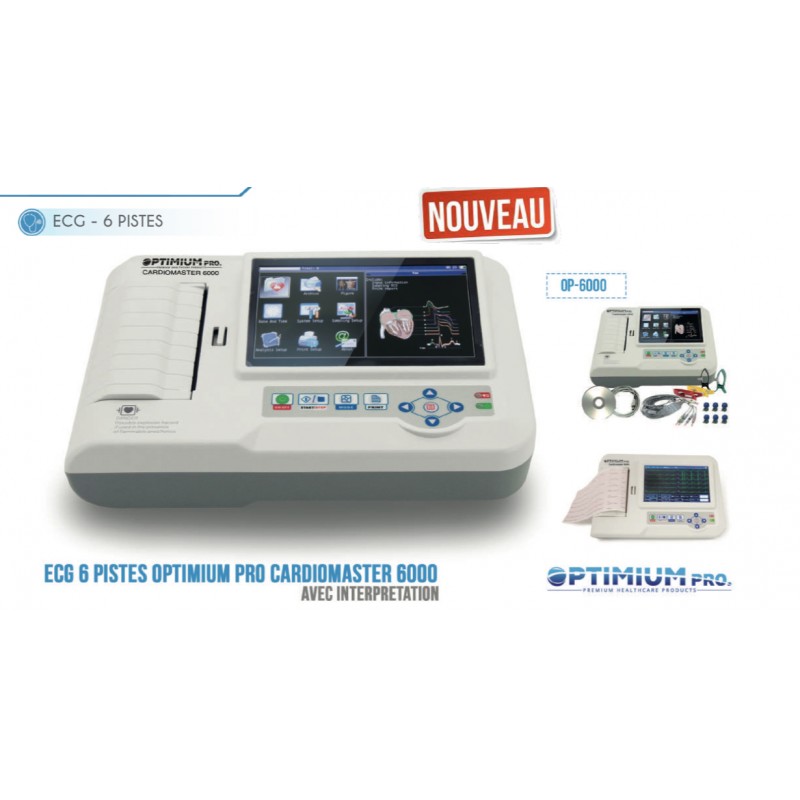 ECG 6 Pistes OPTIMIUM PRO CardioMaster 6000